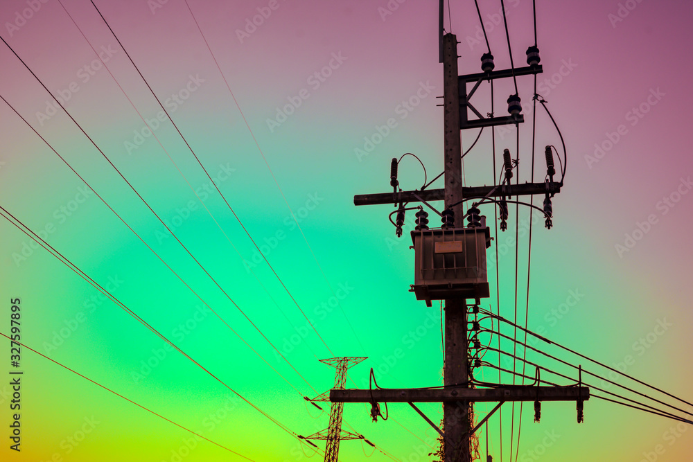 Distribution high voltage transformer for power transmission to ...