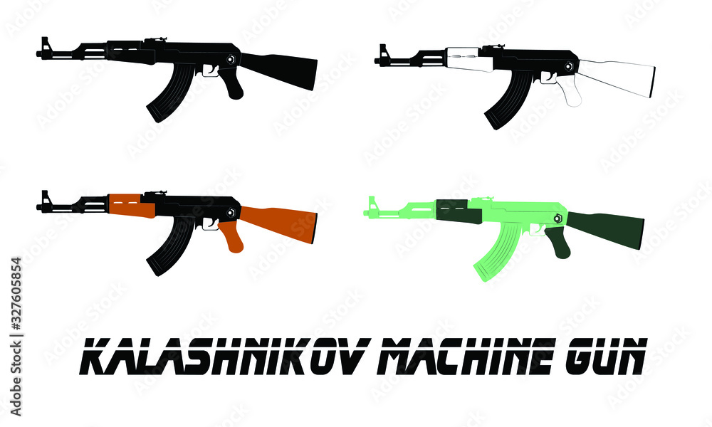 Soviet legendary Kalashnikov assault rifle Stock Vector | Adobe Stock