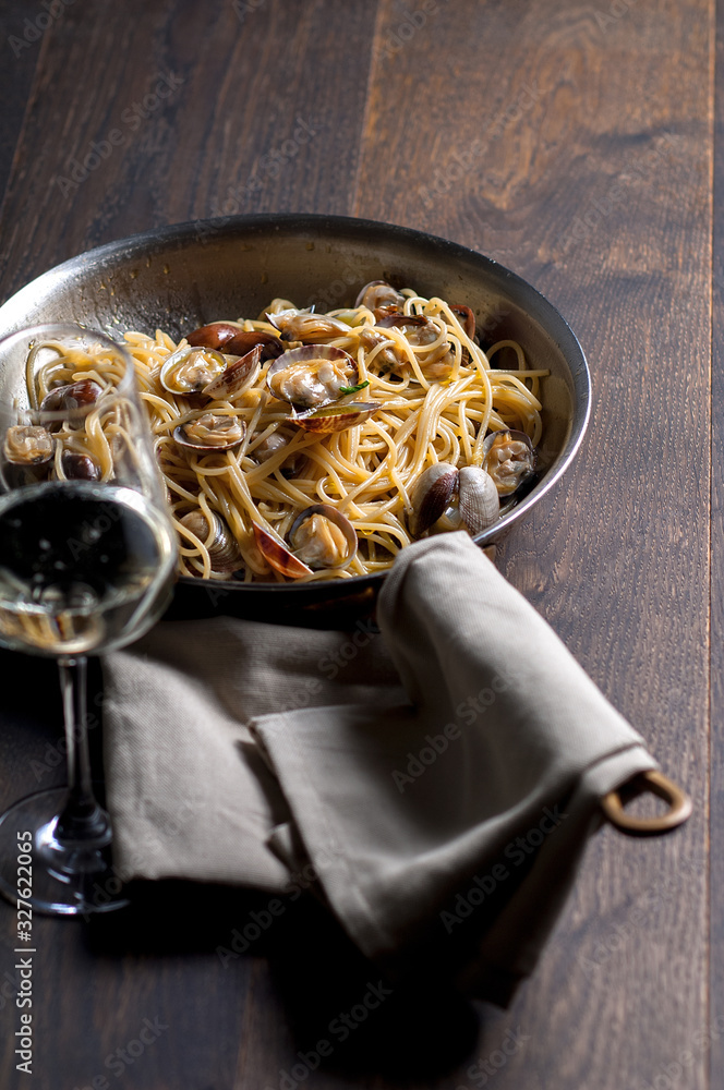 Spaghetti alle vongole Stock Photo | Adobe Stock