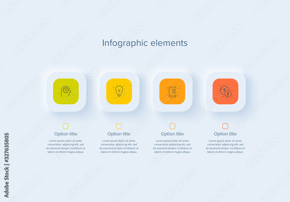 4 Step Infographic Layout Stock Template | Adobe Stock