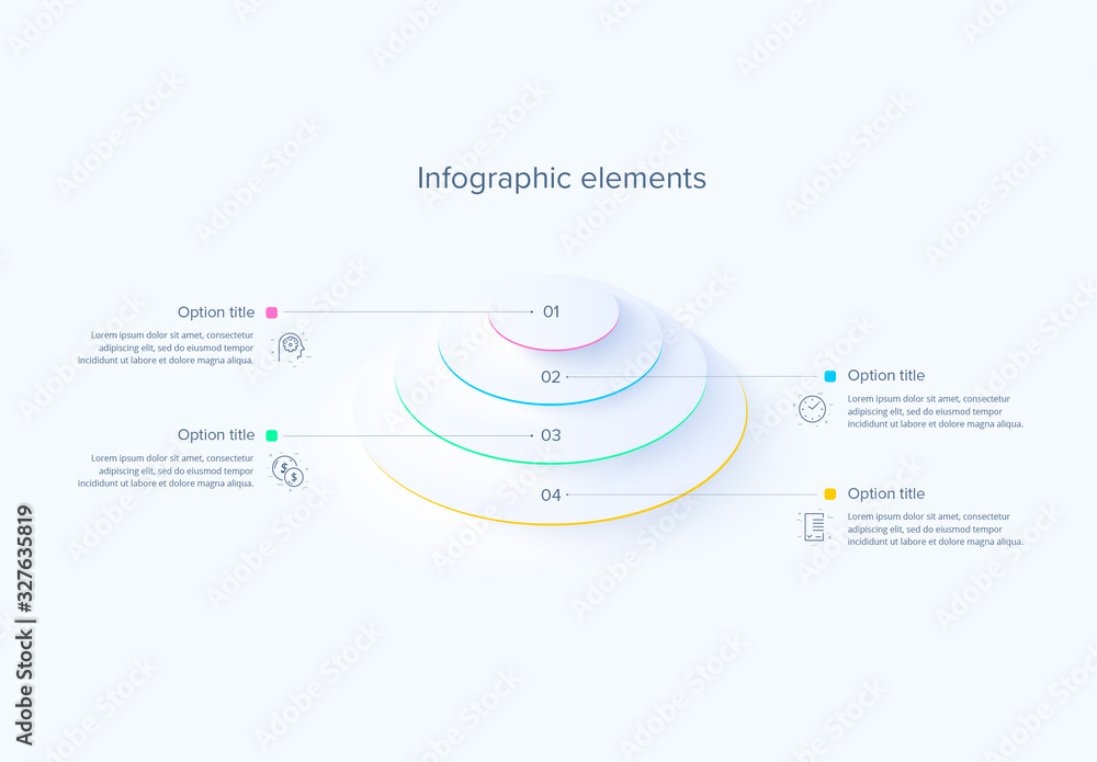 4 Step Infographic Layout Stock Template | Adobe Stock