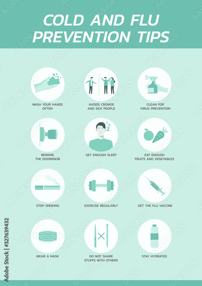 Cold And Flu Prevention Poster
