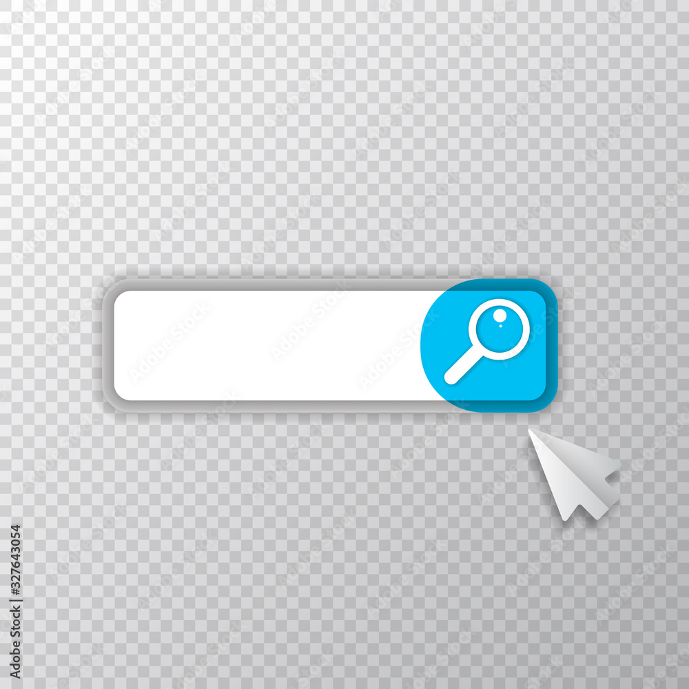 Search bar icon design template. Search bar ui design element isolated ...