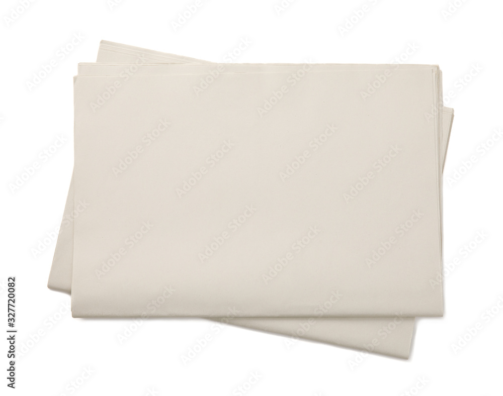 Mockup of Business Newspaper blank with empty space for news text ...