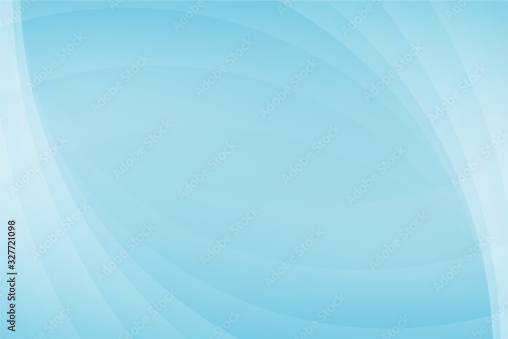 Gradient blue backdrop with composition of curves. Abstract light blue ...