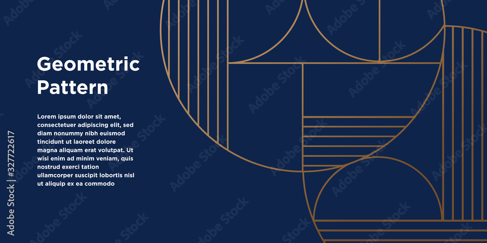 Blue and Gold Pattern Stock Vector | Adobe Stock