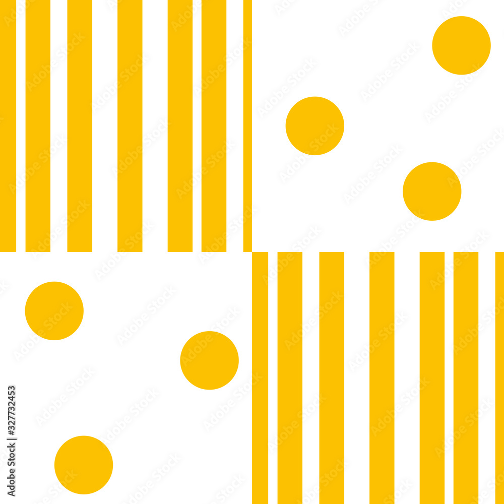 Checkered pattern and Polka dot. Vertical stripes of different widths ...