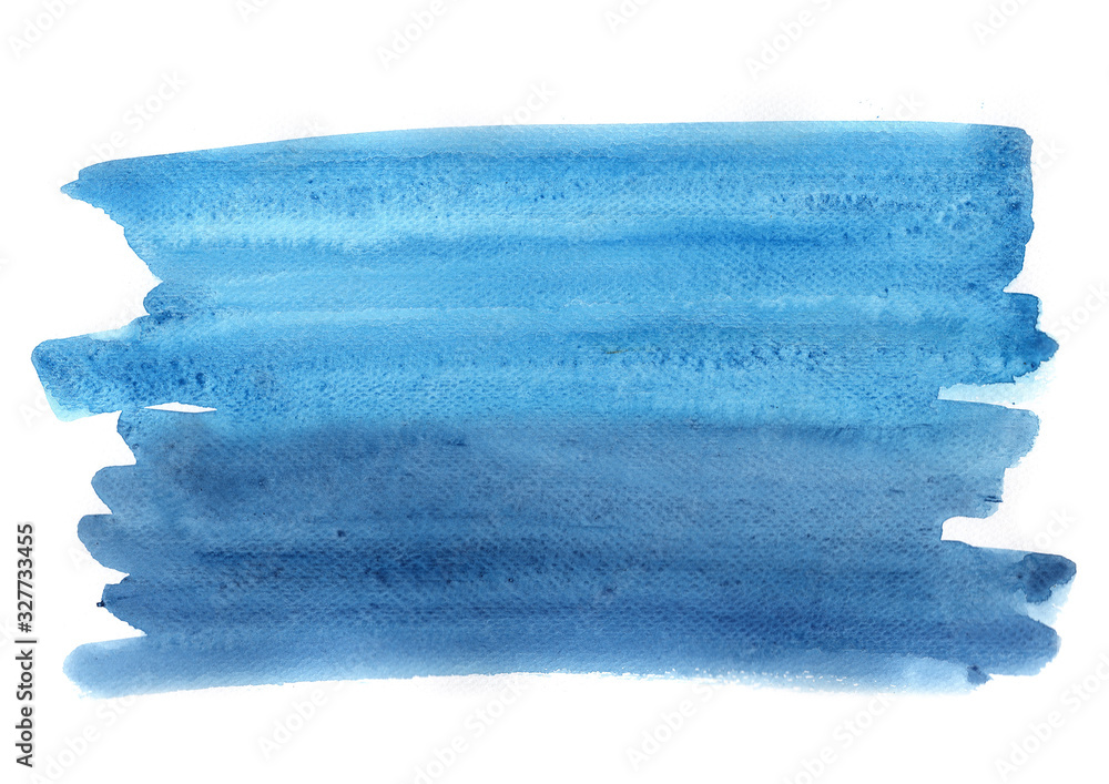 Abstract blue and indigo blue watercolor painting brush stroke ...