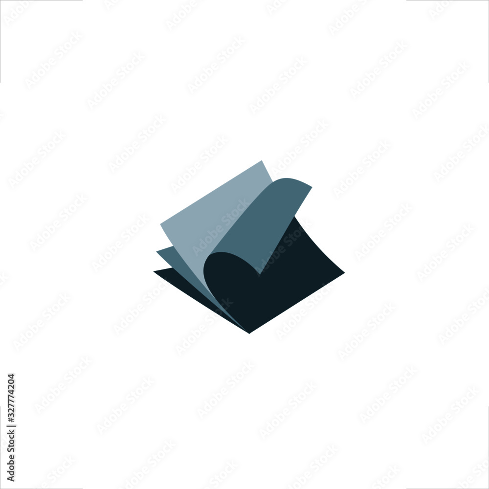 paper logo peel sheet design Stock Vector | Adobe Stock