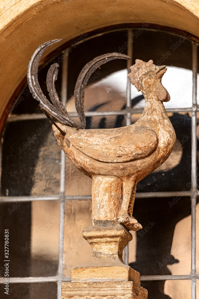 Rooster of St. Peter, symbol of the disown of Jesus (XIV century ...
