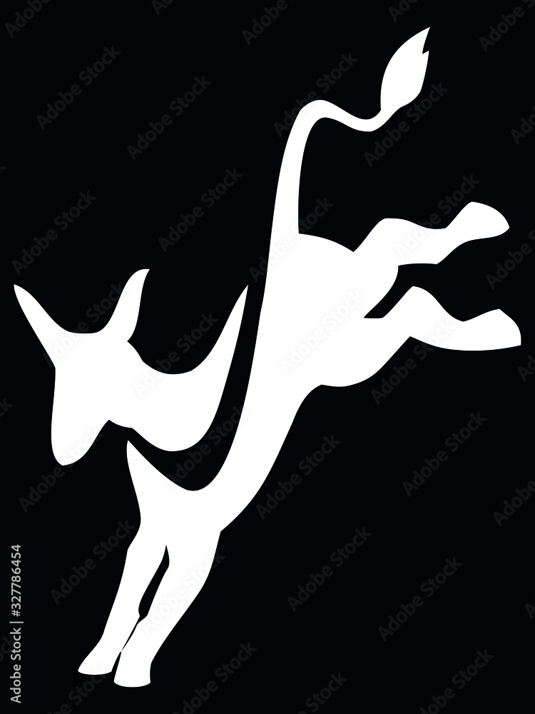 Vector Illustration of New White Symbol of USA Democratic Party Stock ...
