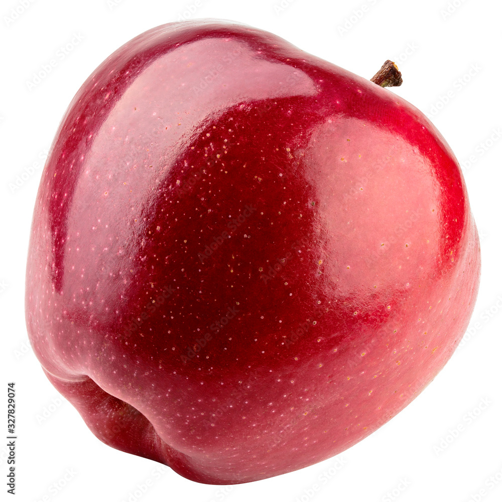 Red apple isolated on white background, clipping path, full depth of ...