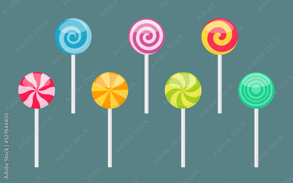Lollipop Pattern Printable Sugar Cartoon Color Lollipop Seamless Kids
