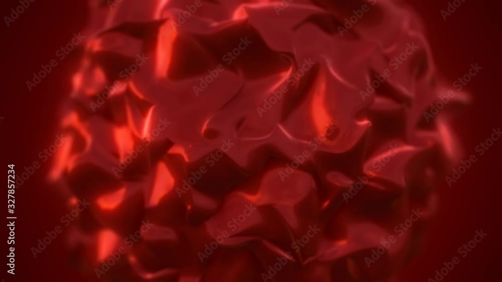 3d Plasma Red Blood Cell Textured Seamless Looping/ 4k animation of an ...
