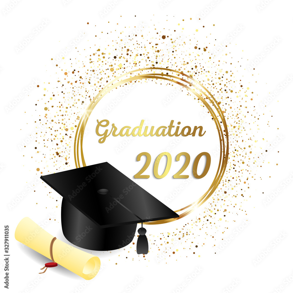 congratulations on graduation, realistic graduation hat, greeting ...
