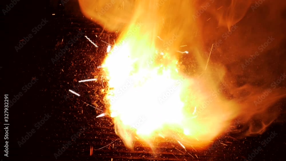 Bickford's burning cord, leading to slide of gunpowder and filler for ...