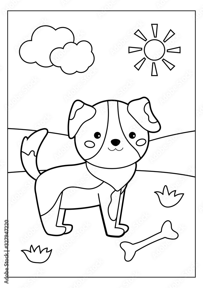 Farm Dog Coloring Pages