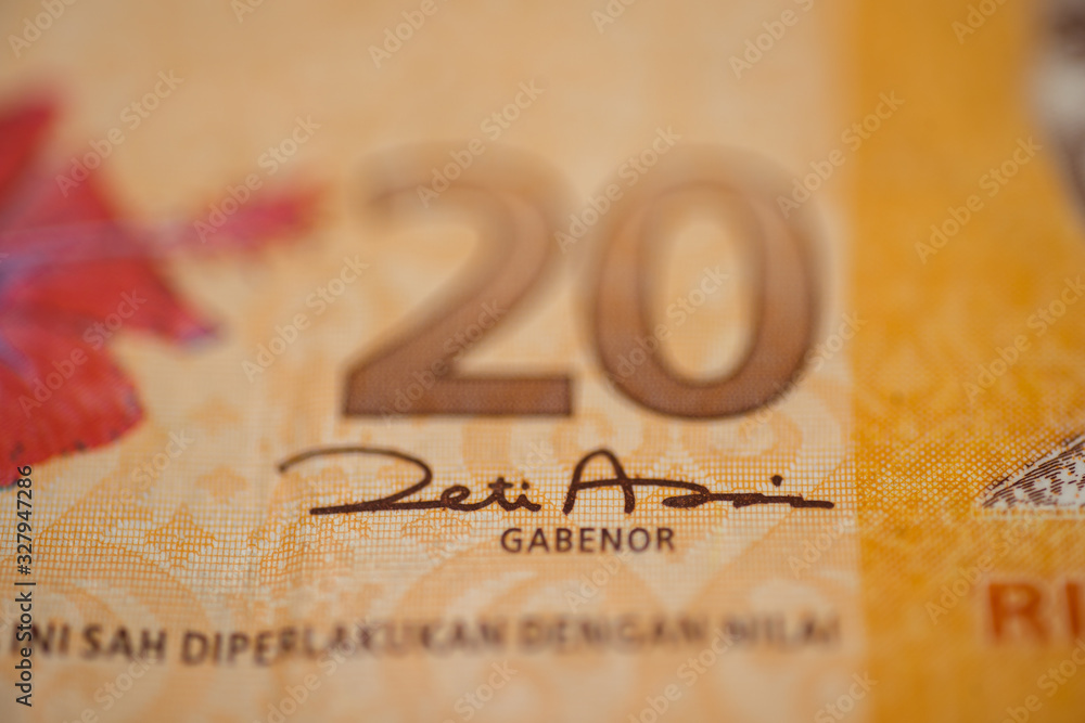 Malaysia currency of Malaysian ringgit banknotes background. Paper ...