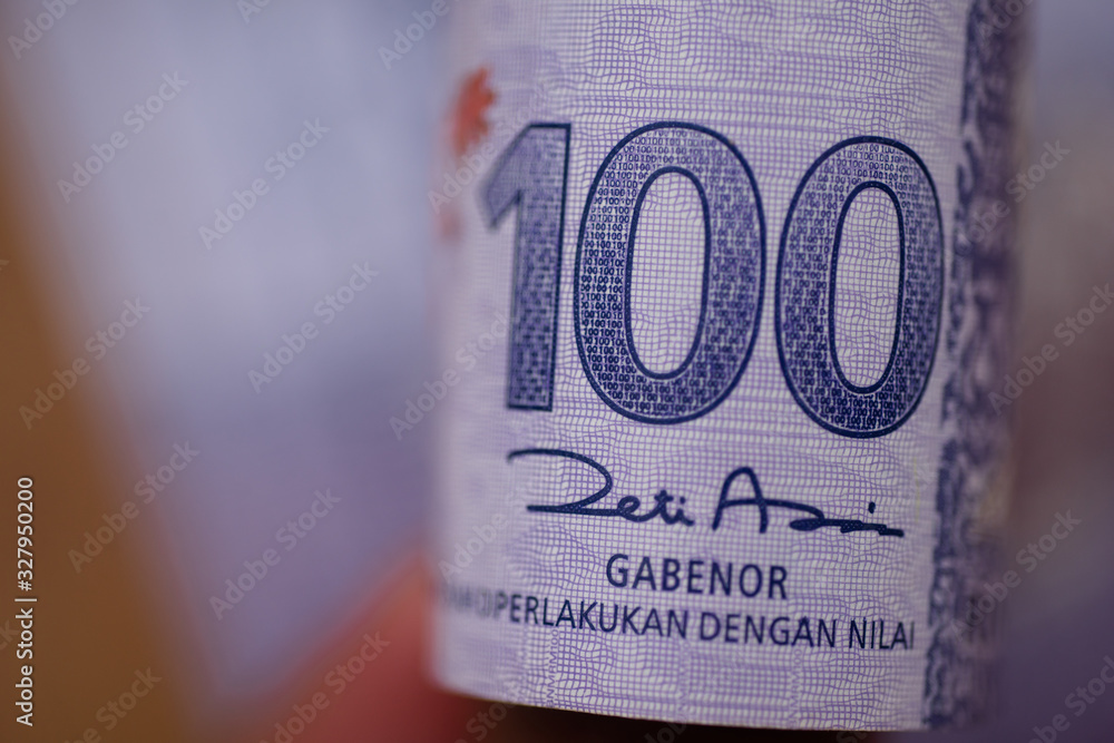 Malaysia currency of Malaysian ringgit banknotes background. Paper ...
