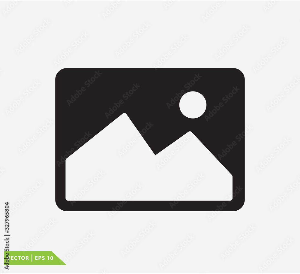 Picture image icon vector logo design template Stock Vector | Adobe Stock