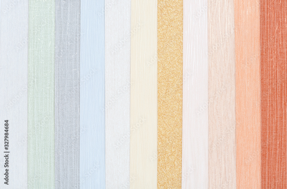 Samples for selecting the color of the interior walls. Book of ...