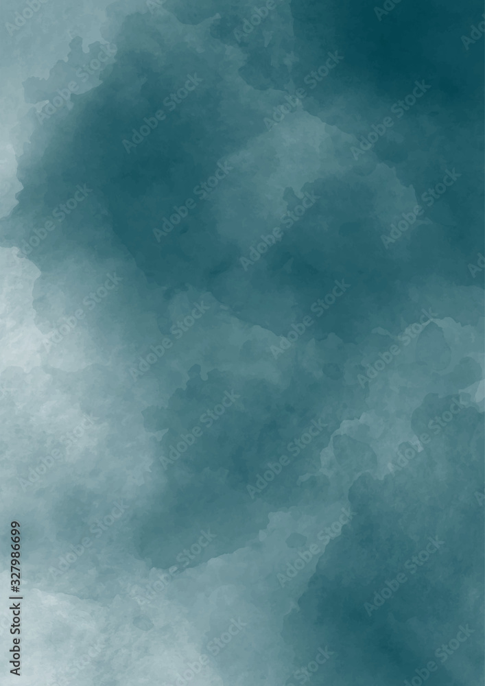 cadet blue watercolor background for greeting cards, invitation and ...