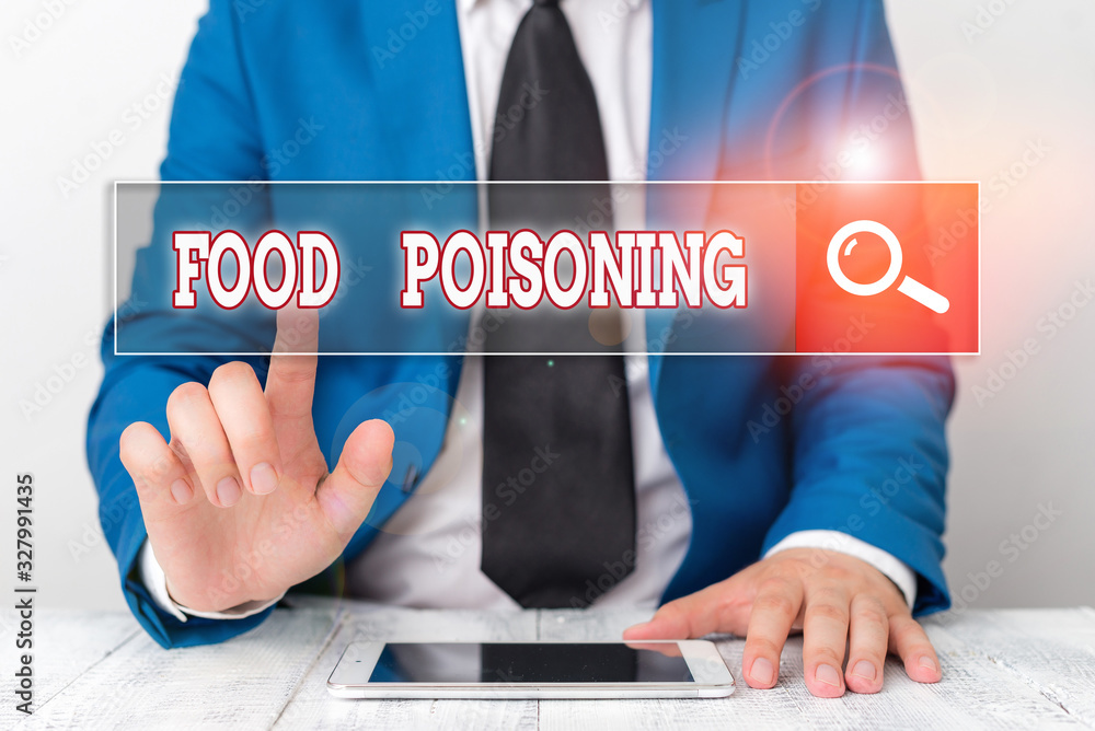 Word writing text Food Poisoning. Business photo showcasing the illness ...
