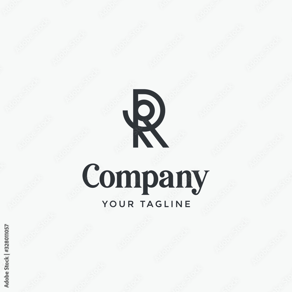 letter r logo modern design template for any related business Stock ...