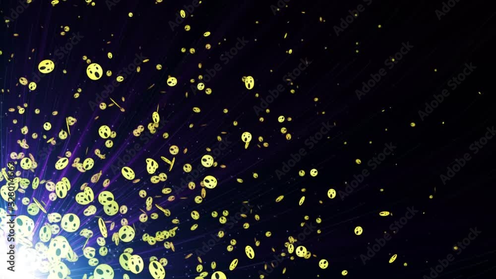Social Media WOW Emoji, Reactions Animation, Rendering, Background ...