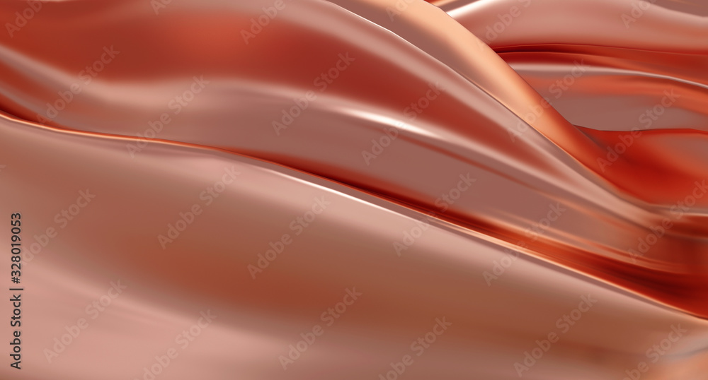 Luxurious, rich rose gold background. 3d rendering. Stock Illustration ...