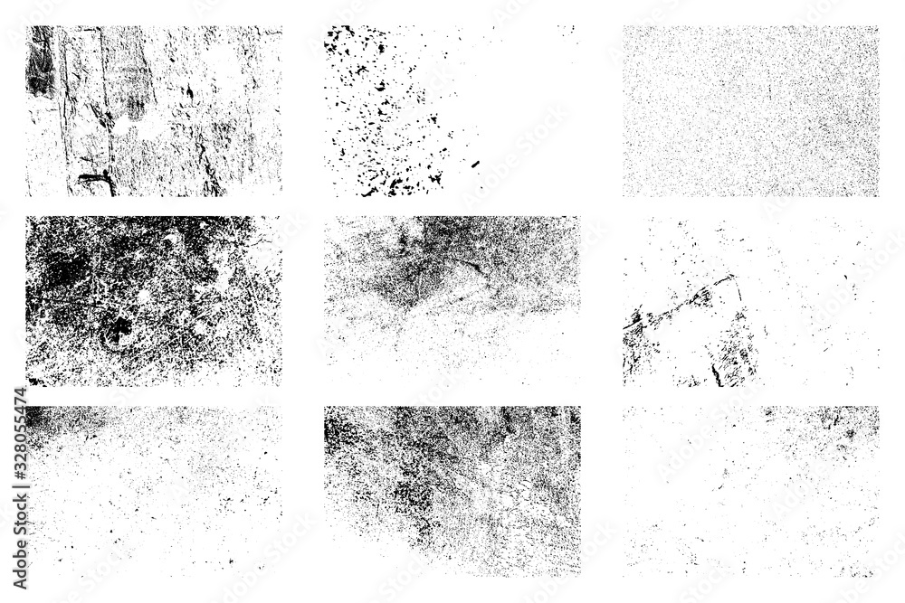 Grunge Texture Set Stock Vector | Adobe Stock