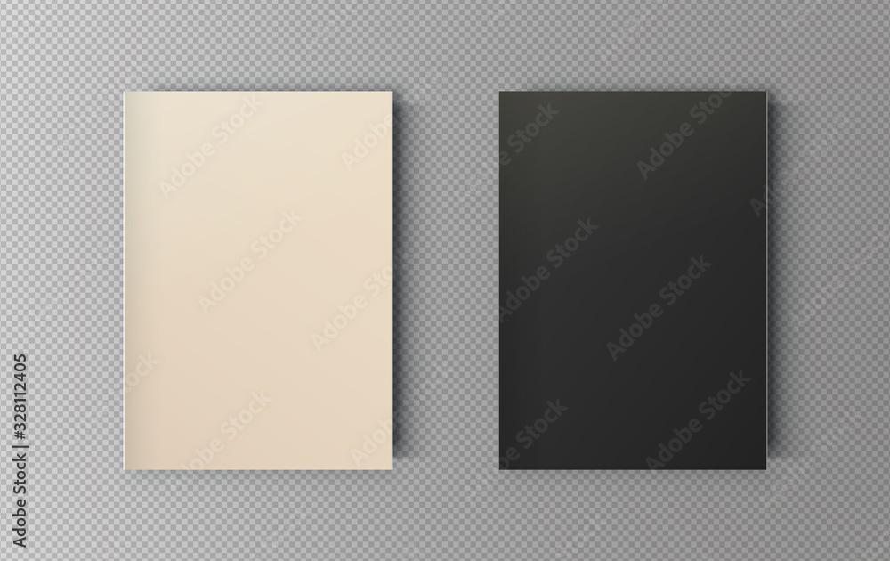 Realistic a4 paper frame template on transparent background. Isolated ...