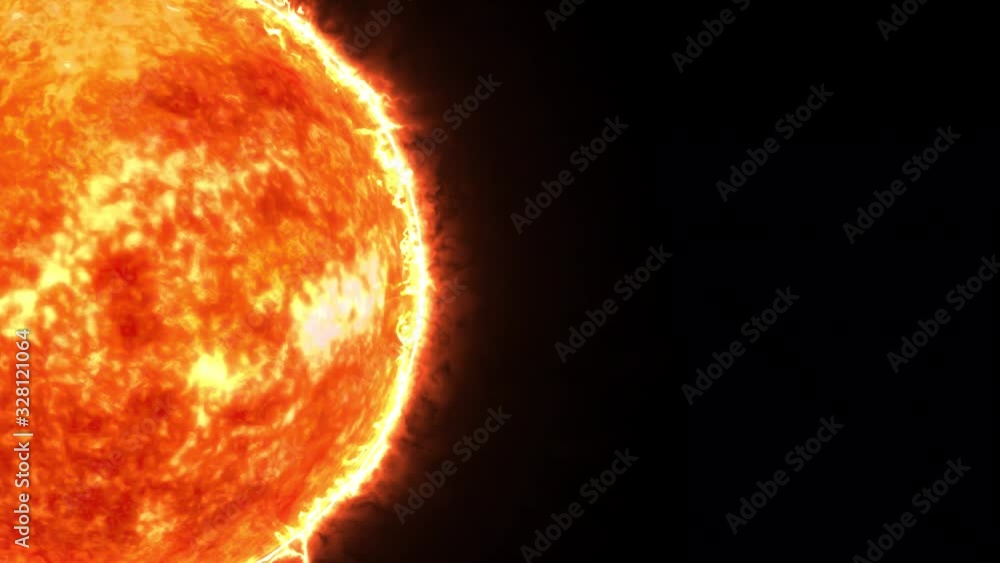 sun 4k, Sun Solar Atmosphere isolated on black background, Sun star ...