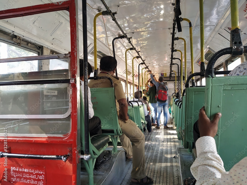 Indian Bus Inside View