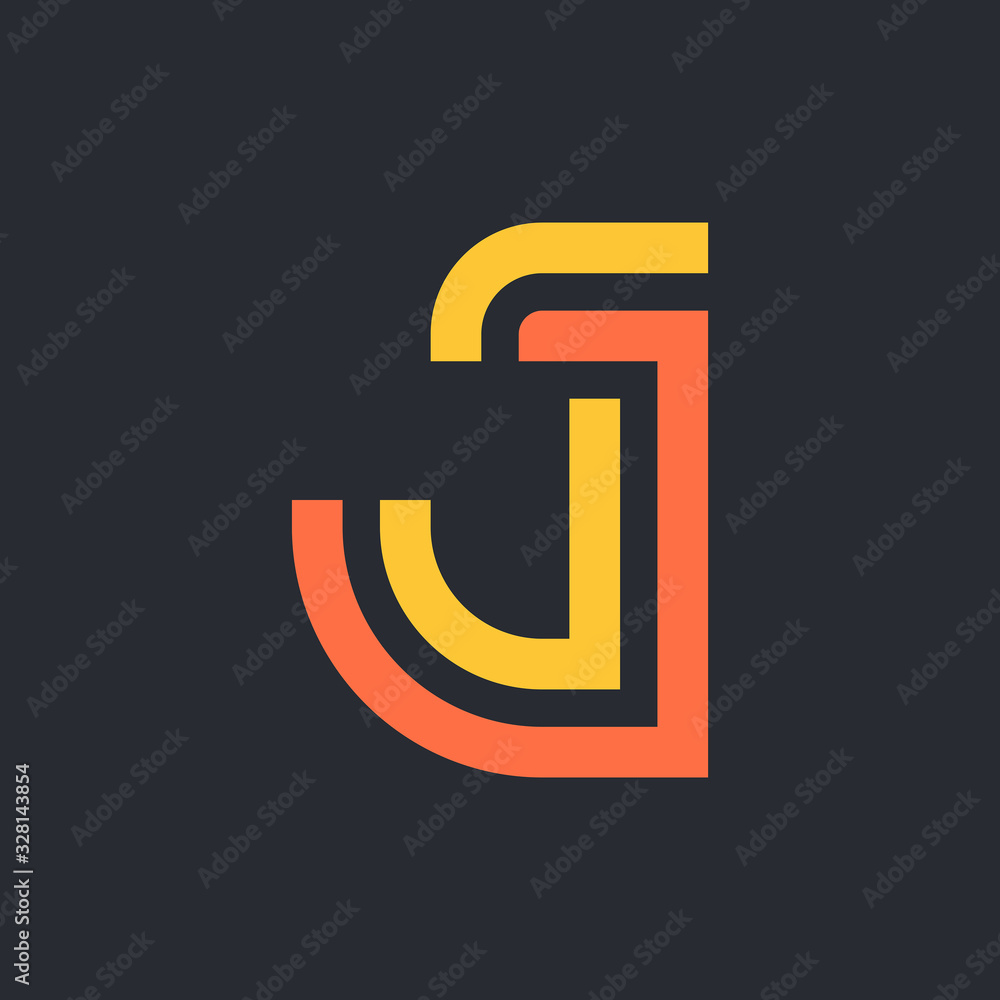 Letter J logo. Icon design. Template elements - vector sign Stock ...