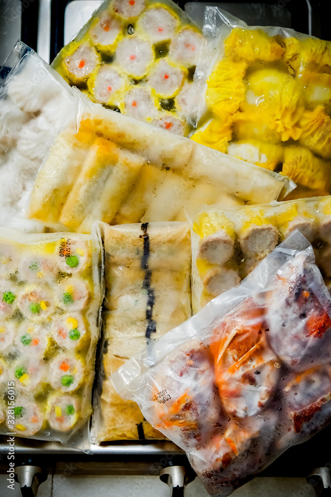 Image of Stock of Frozen Oriental Dim Sum Food Stacked on Stove Stock ...