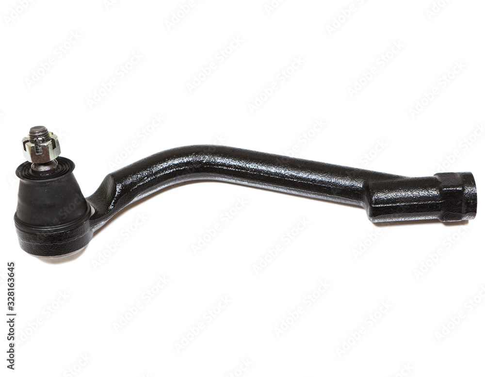 New tie rod end. Spare part isolated on white background Stock Photo ...