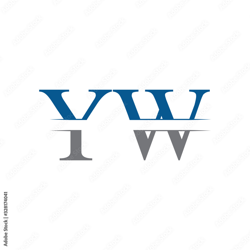 Initial YW Logo Design Vector Template. Creative Letter YW Business ...