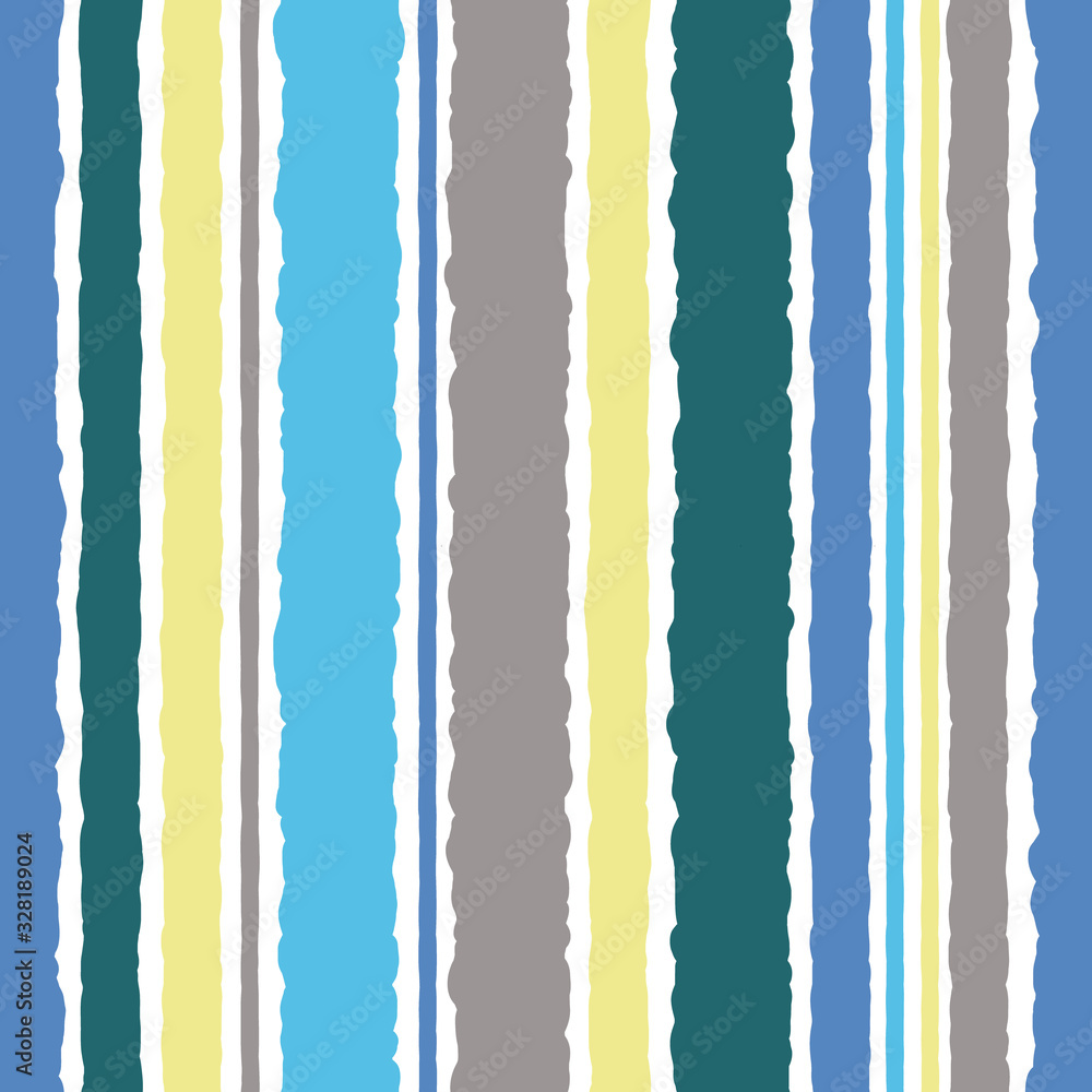 Vector seamless vertical stripes pattern with torn paper effect. Simple ...