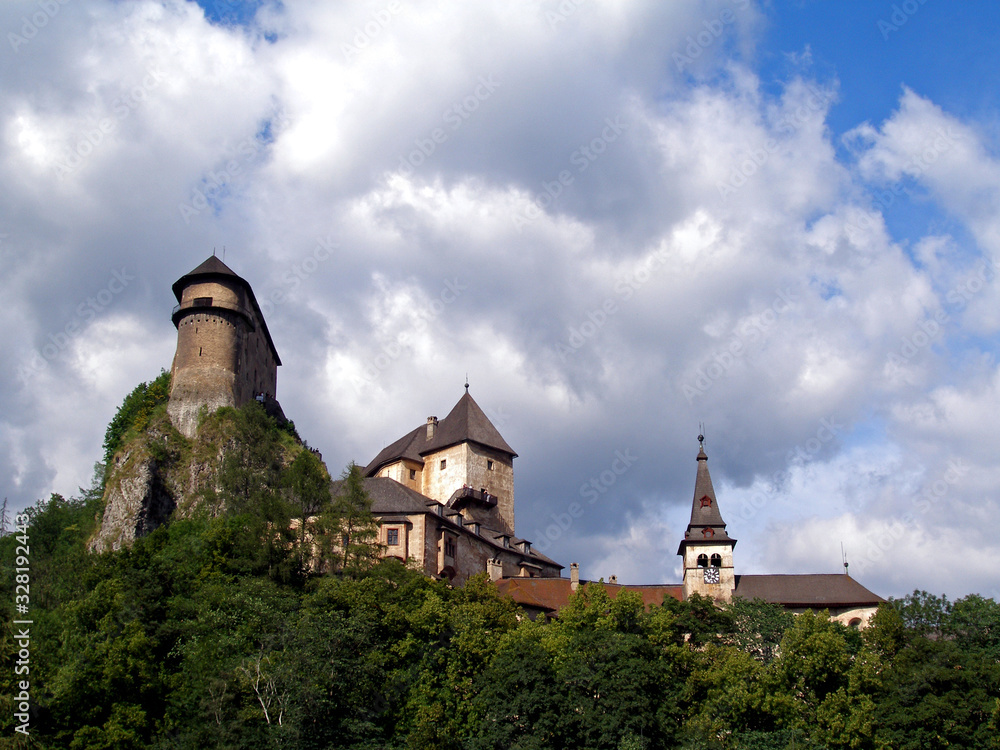 Orava Castle - one of the most beautiful castles in Slovakia, situated ...