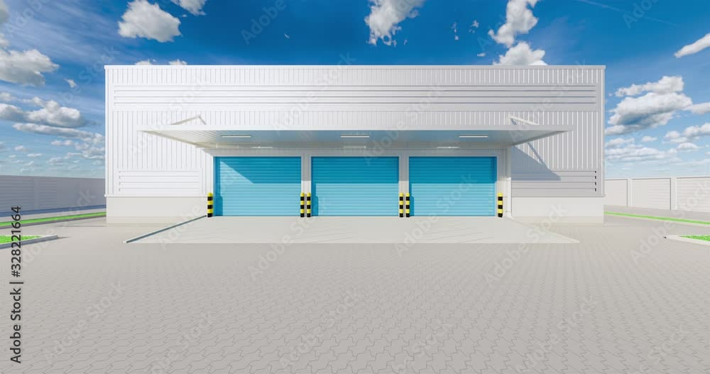 Industrial commercial building, property or facade use as factory ...