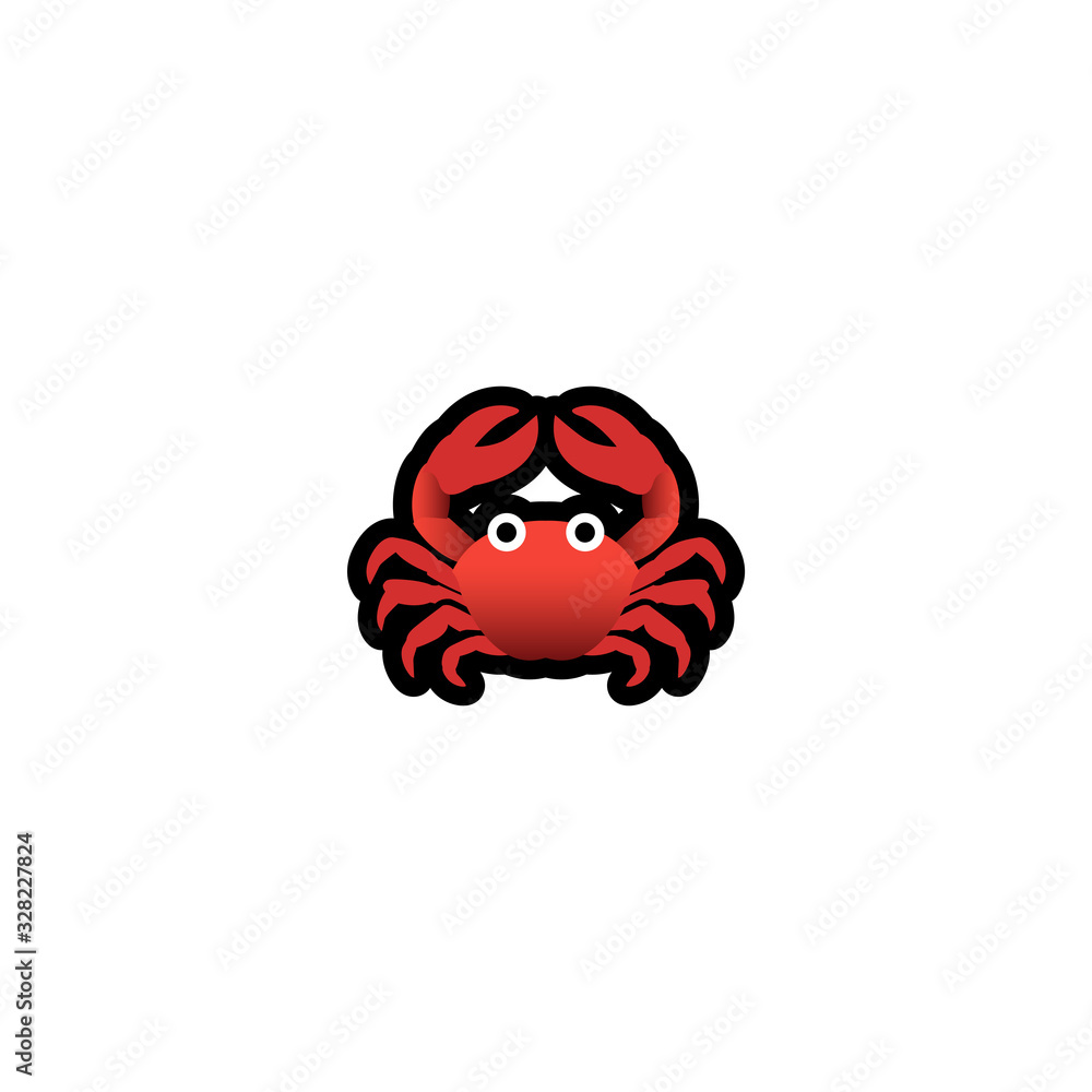 Crab Isolated Realistic Vector Icon. Sea Red Crab, Seafood Illustration ...