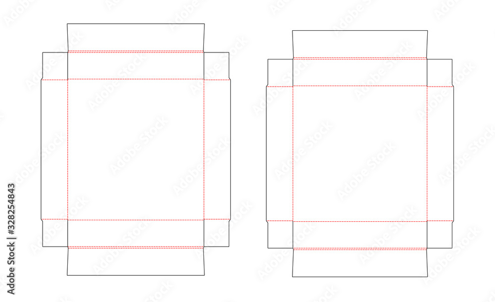 package, box template design Stock Vector | Adobe Stock