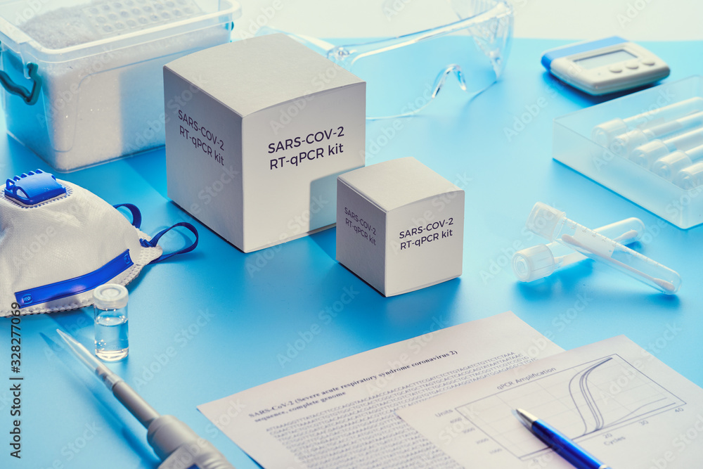SARS-COV-2 pcr diagnostics kit. This is RT-qPCR kit for real time ...