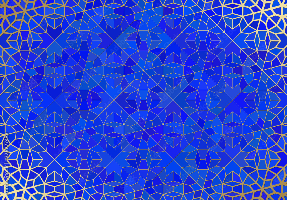 Abstract background with islamic ornament, arabic geometric texture ...