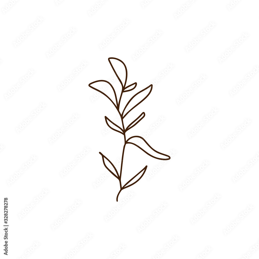 Tree Branch Line Drawing