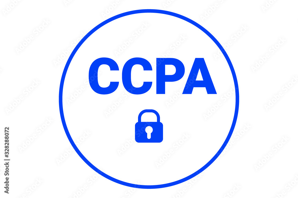 CCPA - California Consumer Privacy Act. vector logo. Consumer ...
