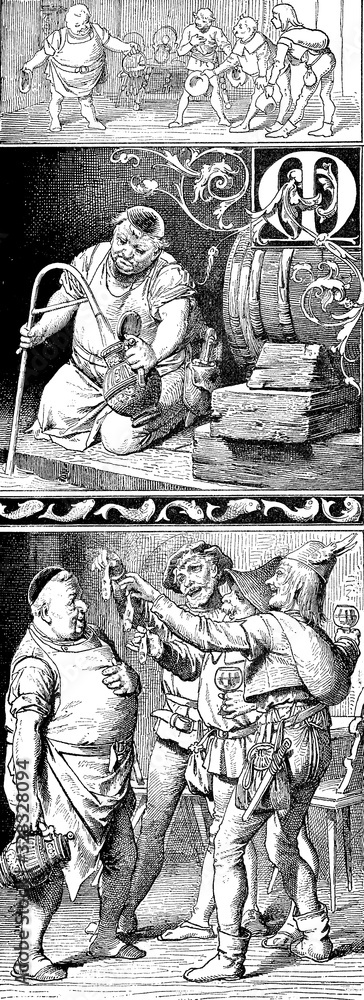 Humor vignette: the innkeeper use to water down the wine and his ...