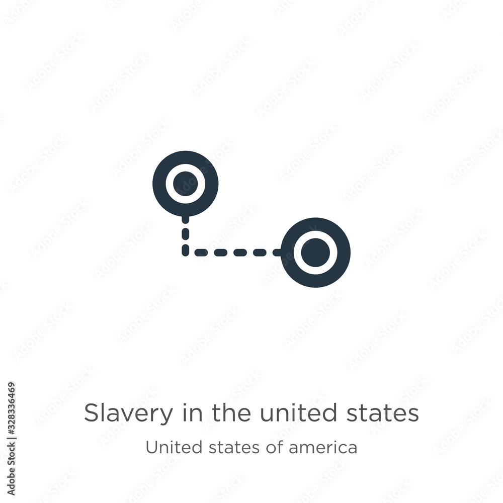 Slavery in the united states icon vector. Trendy flat slavery in the ...