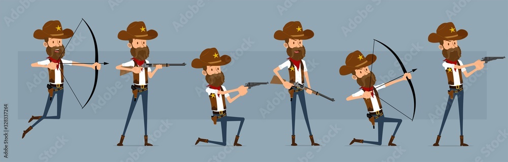 Cowboy Showdown Clipart